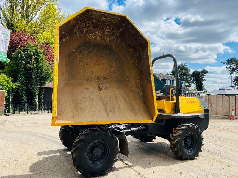 TEREX PT6000 4WD SWIVEL TIP DUMPER C/W ROLE BAR *VIDEO*
