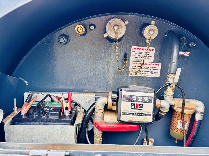 FUEL PROOF 2000L FUEL BOWSER *YEAR 2020* C/W ELECTRIC PUMP *VIDEO*