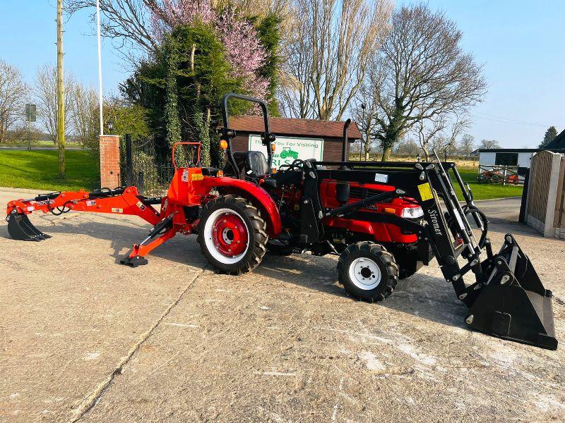 BRAND NEW SIROMER 304 4WD TRACTOR WITH LOADER & BACK ACTOR YEAR 2023