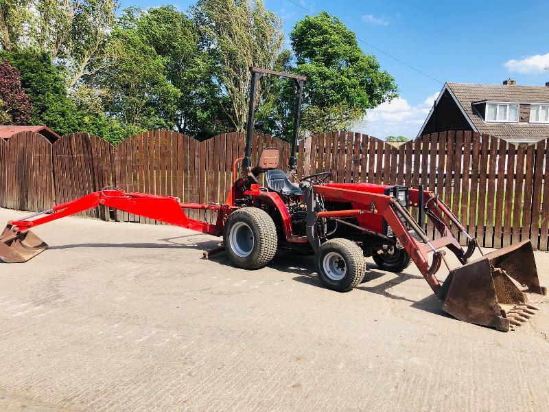 MASSEY FERGUSON 1010 TRACTOR C/W FRONT LOADER AND BACK ACTOR