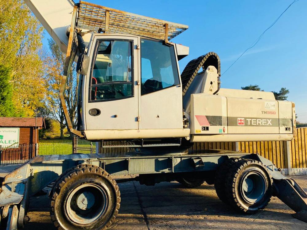 TEREX TM350 SCRAP HANDLER *YEAR 2008, 12977 HOURS* C/W ROTATING GRAB ...