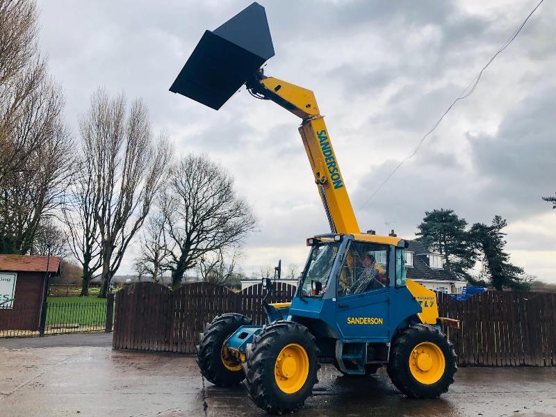 SANDERSON TL7 TURBO TELEHANDLER C/W QUICK HITCH & BUCKET