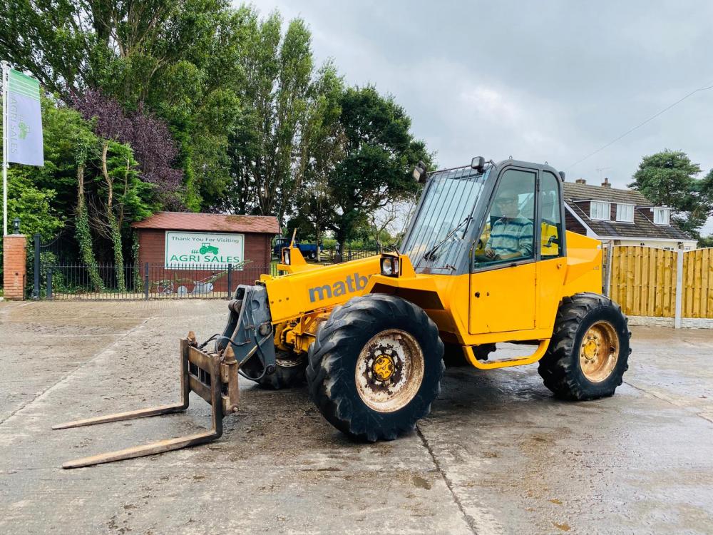 MATBRO TS260 TURBO TELEHANDLER C/W PIN AND CONE HEAD STOCK * SEE VIDEO