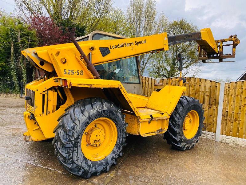 JCB 525-58 4WD TELEHANDLER *AG-SPEC* C/W PICK UP HITCH