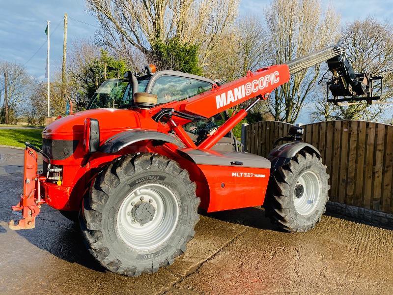 MANITOU MLT627 TURBO TELEHANDLER * AG-SPEC * YEAR 2009 C/W BRAND NEW TYRES