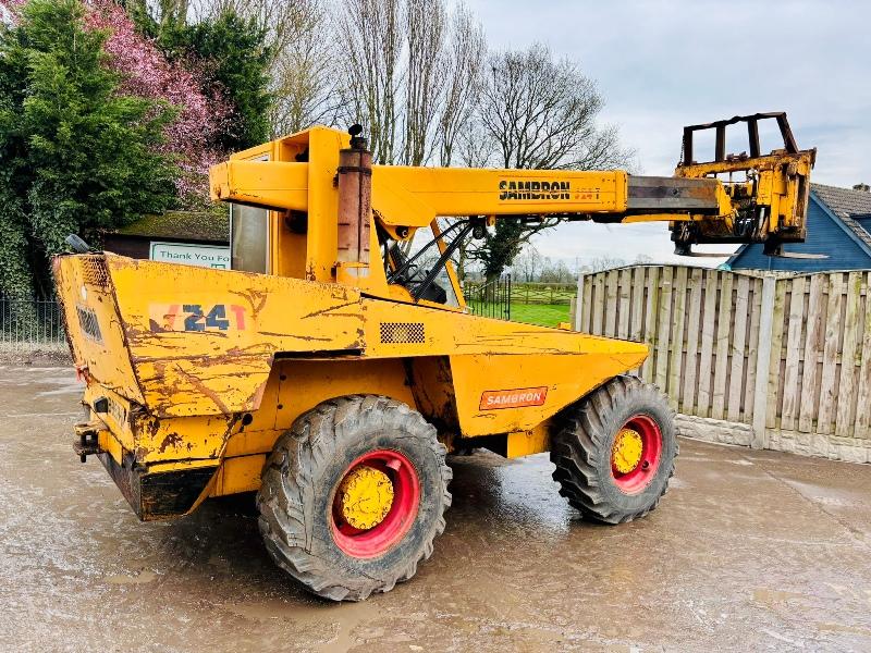 SAMBRON 24T 4WD TELEHANDLER C/W PALLET TINES *VIDEO*