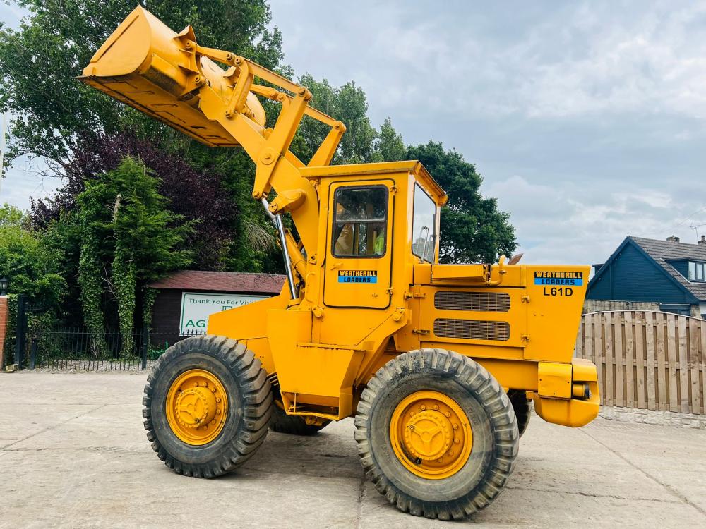 WEATHERILL L61D 4WD LOADING SHOVEL C/W LOADLOG 500+ SCALE'S