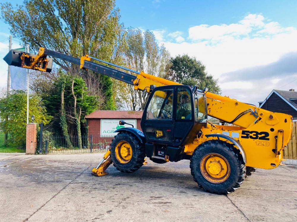 JCB 532-120 TELEHANDLER * 12 METER REACH * C/W UNUSED STICKLANDS BUCKET