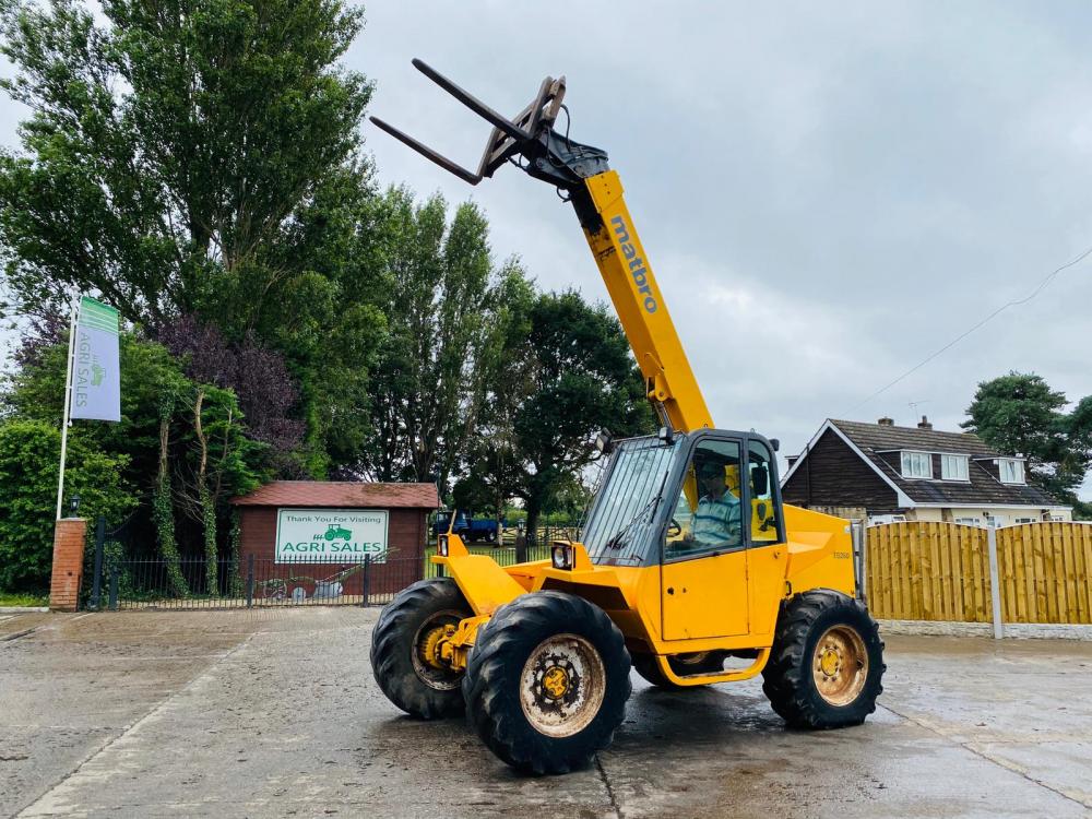 MATBRO TS260 TURBO TELEHANDLER C/W PIN AND CONE HEAD STOCK * SEE VIDEO
