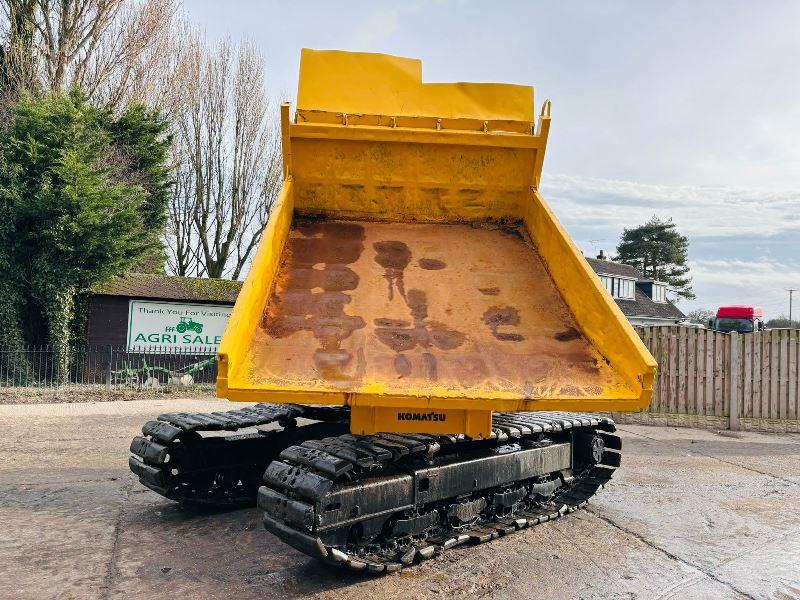 KOMATSU CD60R TRACKED DUMPER *360 DEGREE SLEW* C/W BLOCK PAD TRACKS *VIDEO*