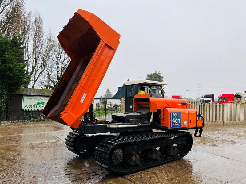 HITACHI EG40R LANDY TRACKED DUMPER *360 DEGREE SLEW* C/W ROLE FRAME ...