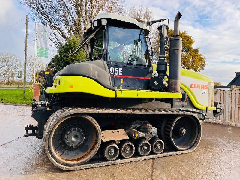 CLAAS CHALLENGER 95E TRACKED TRACTOR * 8593 HOURS * C/W FRONT WEIGHTS ...
