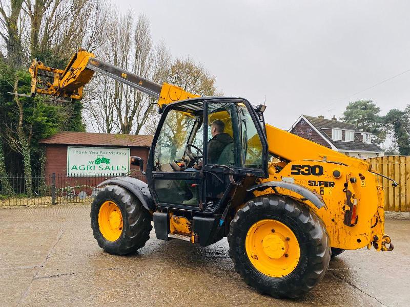 JCB 530 - 70 SUPER , TURBO TELEHANDLER * AG-SPEC * C/W PICK UP HITCH