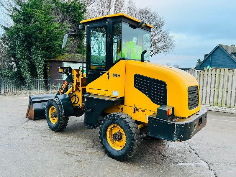 ZL10B 4WD LOADING SHOVEL C/W BUCKET *VIDEO*