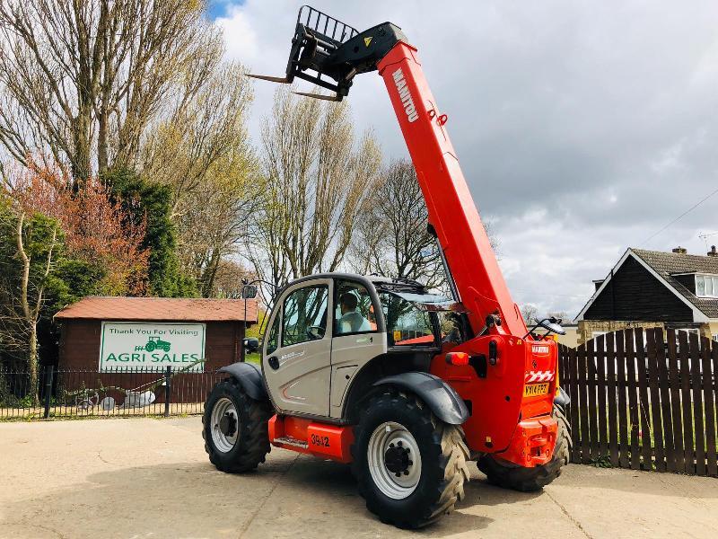 MANITOU MT 835 TURBO TELEHANDLER * YEAR 2014 * C/W 8 METER REACH BOOM ...