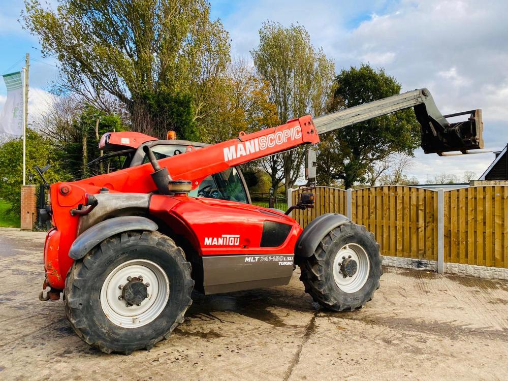 MANITOU MLT741-120LSU TURBO TELEHANDLER 7 METER * AG SPEC * C/W PICK UP ...
