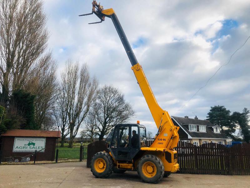 JCB 530-95 TELEHANDLER * 9.5 METER REACH , 3 TON LIFT