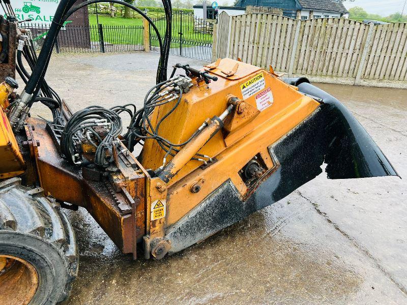 CASE 660 4WD TRENCHER C/W FRONT BLADE & 4 WHEEL STEER *VIDEO*