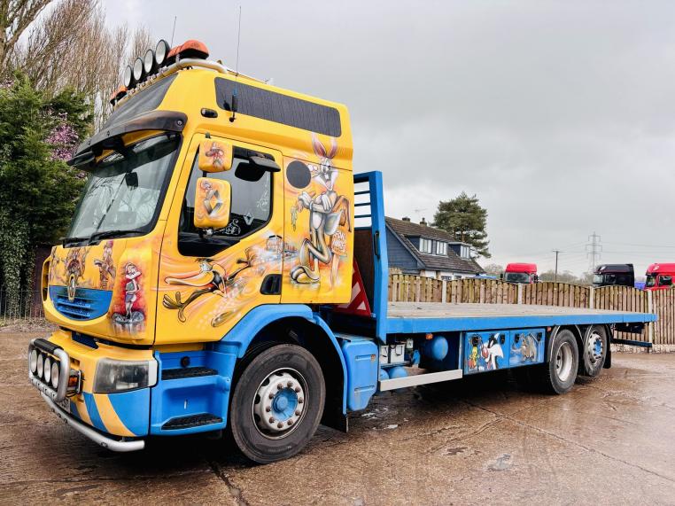 RENAULT PREMIUM 320DXI 4X2 LORRY C/W TWIST LOCK & EXTENDABLE BODY *VIDEO'S*