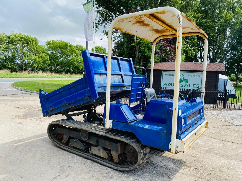 YANMAR 3 TON TRACKED DUMPER * ONLY 1080 HOURS * C/W REVERSE DRIVE