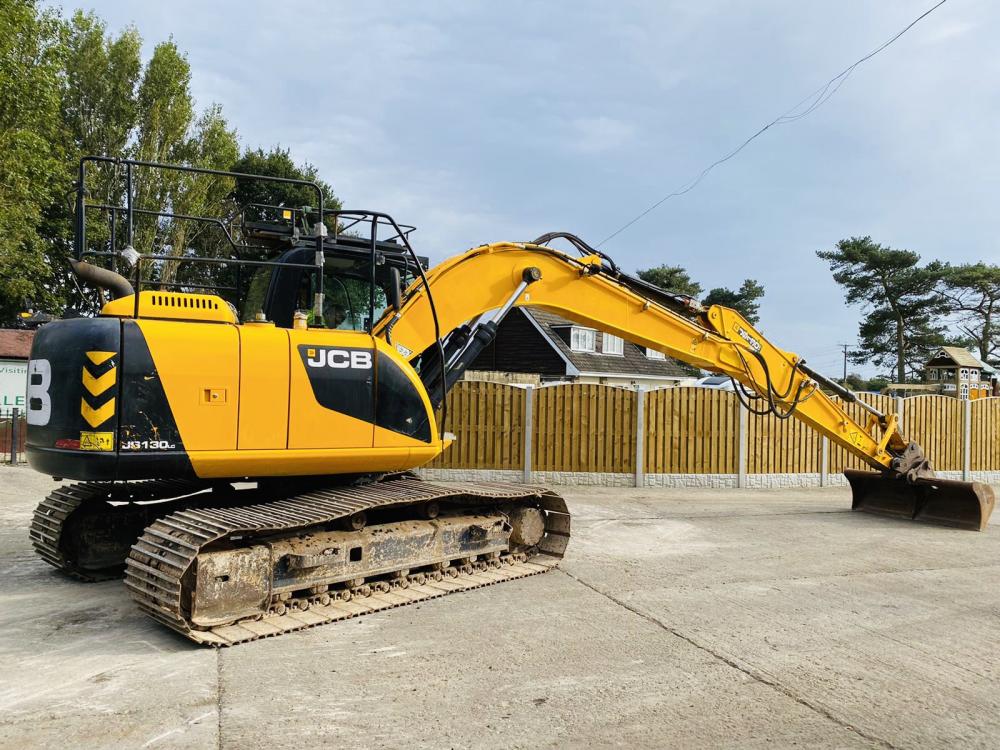 JCB JS130LC TRACKED EXCAVATOR * YEAR 2014 * C/W REVERSE CAMERA