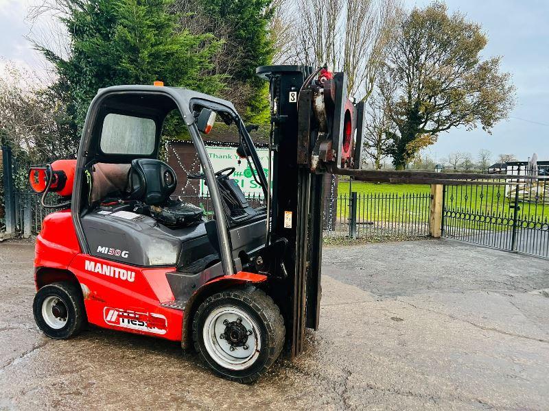MANITOU MI30G CONTAINER SPEC FORKLIFT *YEAR 2013* C/W HYDRAULIC TURN ...