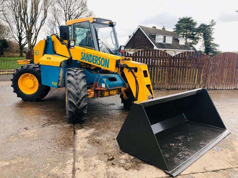 SANDERSON TL7 TURBO TELEHANDLER C/W QUICK HITCH & BUCKET