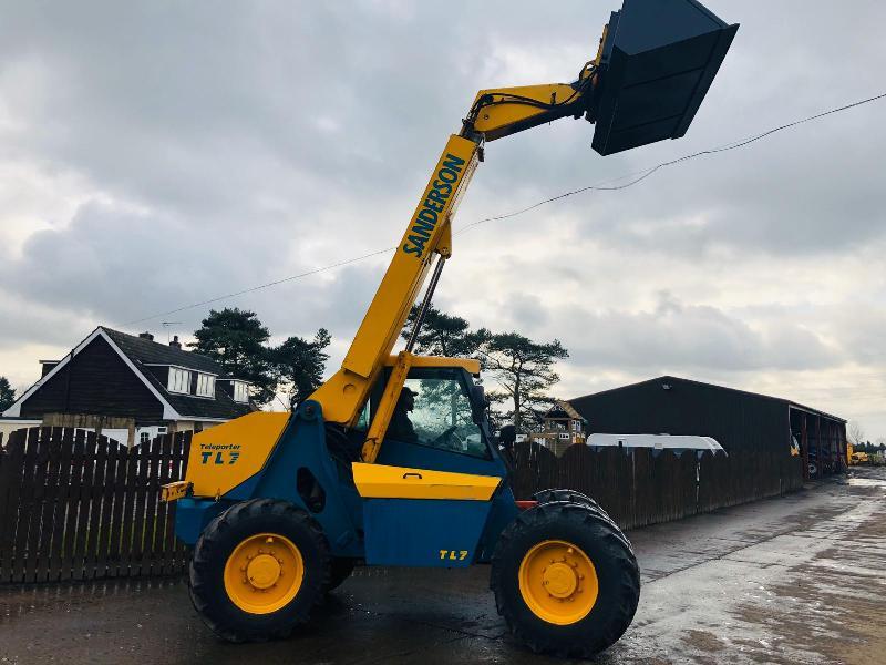 SANDERSON TL7 TURBO TELEHANDLER C/W QUICK HITCH & BUCKET