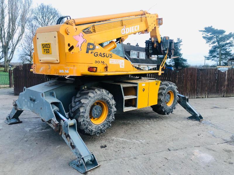 DIECI 30.16 TURBO ROTO TELEHANDLER * 16 METER REACH READING 3191 HOURS