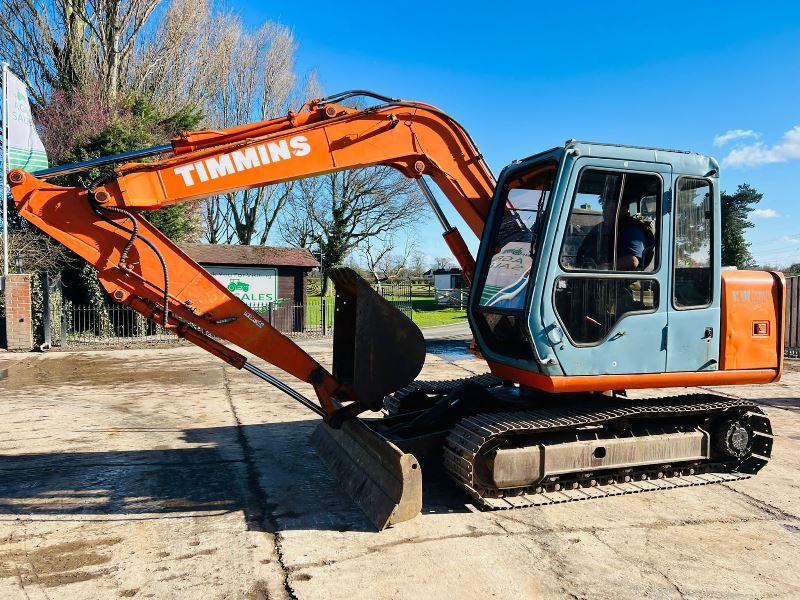 HITACHI EX60-3 TRACKED EXCAVATOR C/W BUCKET *VIDEO*