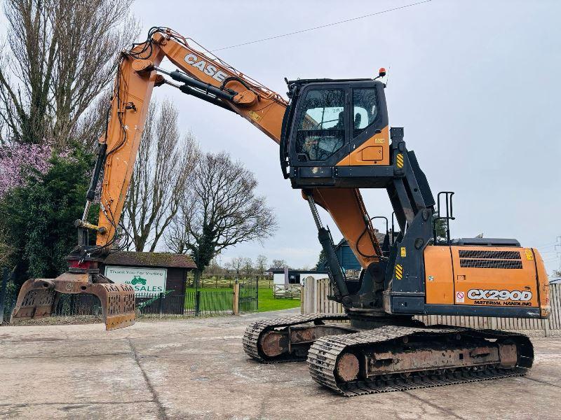 CASE CX290D HIGH RISE CABIN TRACKED EXCAVATOR *YEAR 2019* C/W SELECTOR ...