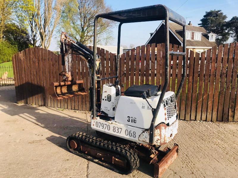 BOBCAT 316 MINI DIGGER C/W EXPANDING TRACKS * YEAR 2003
