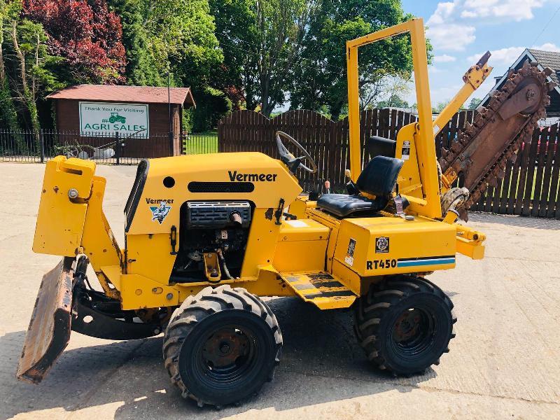 VERMEER RT450 4WD TRENCHER ONLY 346 HOURS C/W 3 WAY BLADE