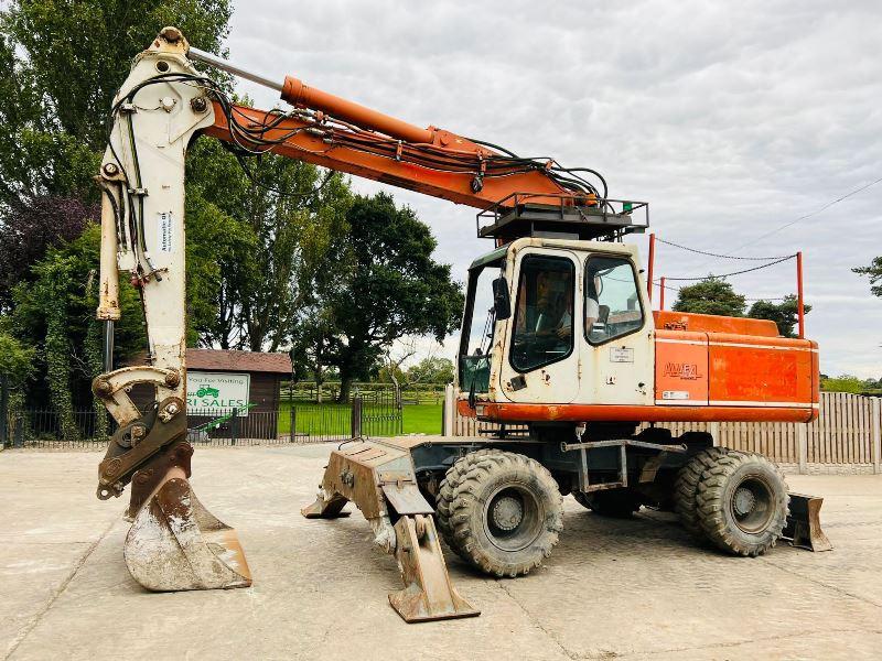 ATLAS 1704 4WD WHEELED EXCAVATOR C/W BLADE & QUICK HITCH