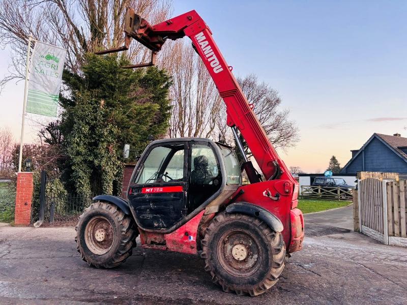 MANITOU MLT732 4WD TELEHANDLER C/W PALLET TINES *VIDEO*