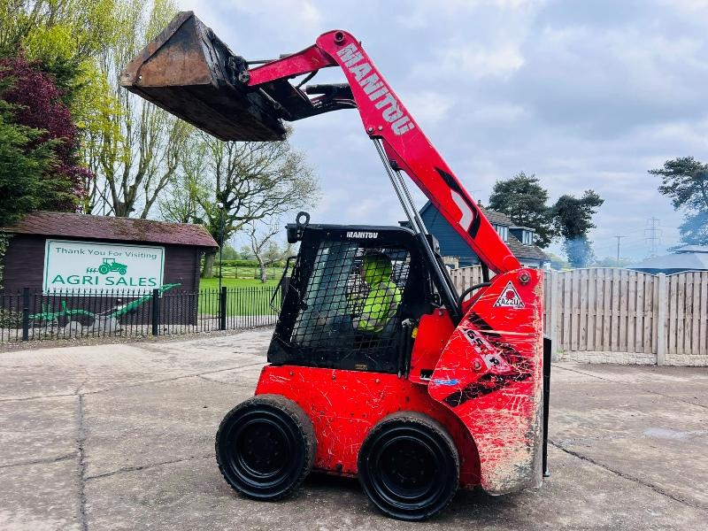 MANITOU 1650R 4WD SKIDSTEER * YEAR 2020 ,1264 HOURS * C/W BUCKET *VIDEO*