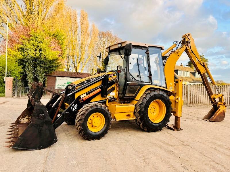 CATERPILLAR 428C 4WD BACKHOE DIGGER C/W EXTENDING DIG *VIDEO*