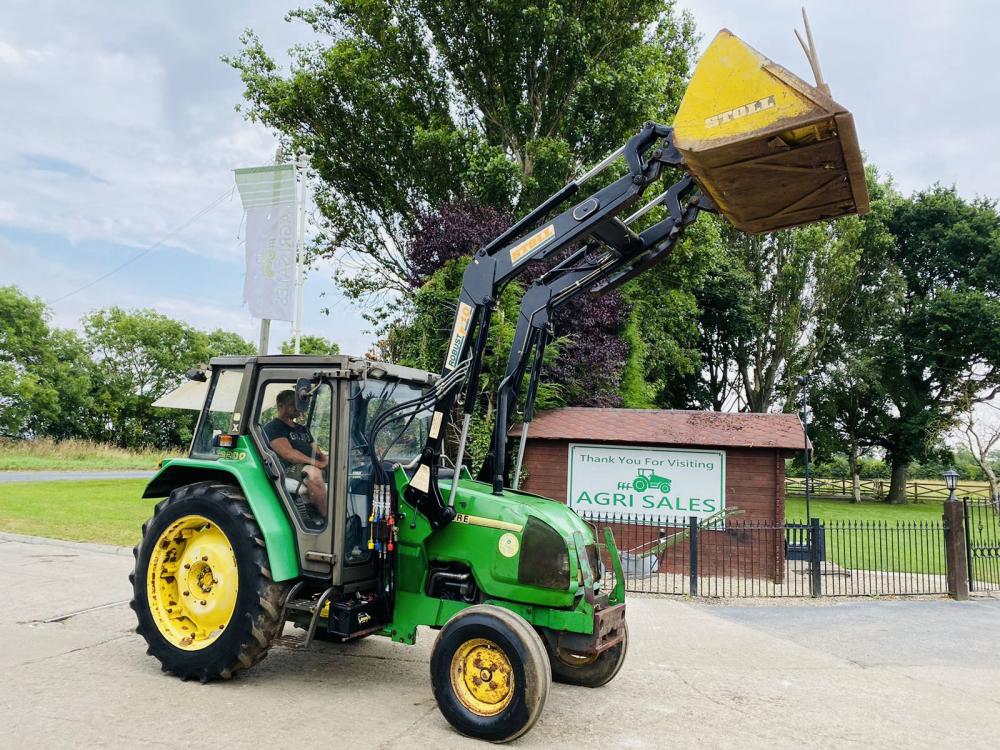JOHN DEERE 3200 TRACTOR C/W ROBUST F10 FRONT LOADER , BUCKET & MUCK FORK