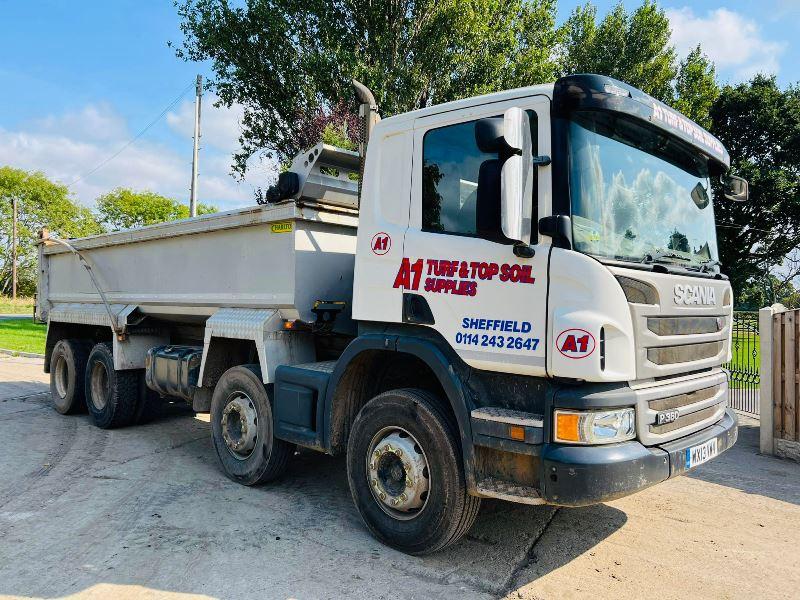 SCANIA P360 8X4 TIPPER LORRY *YEAR 2013 MOT'D TILL 28.02.2023* C/W EASY ...