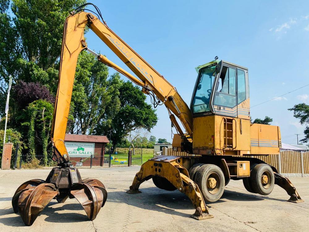 CASE 988 POCLAIN HIGH RISED CABIN SCRAP HANDLER C/W ROTATING 5 TINE GRAB