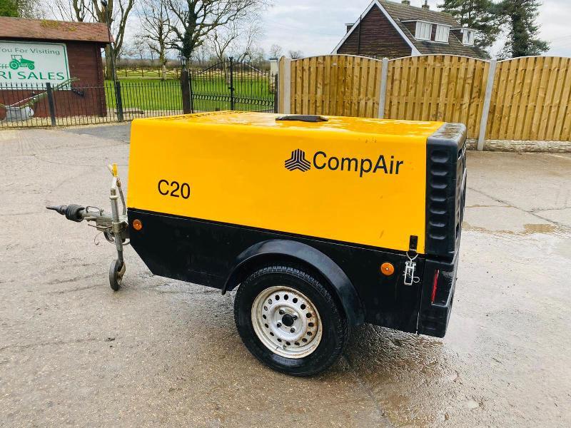 COMPAIR C20 TOWABLE COMPRESSOR * YEAR 2008 * C/W KUBOTA ENGINE