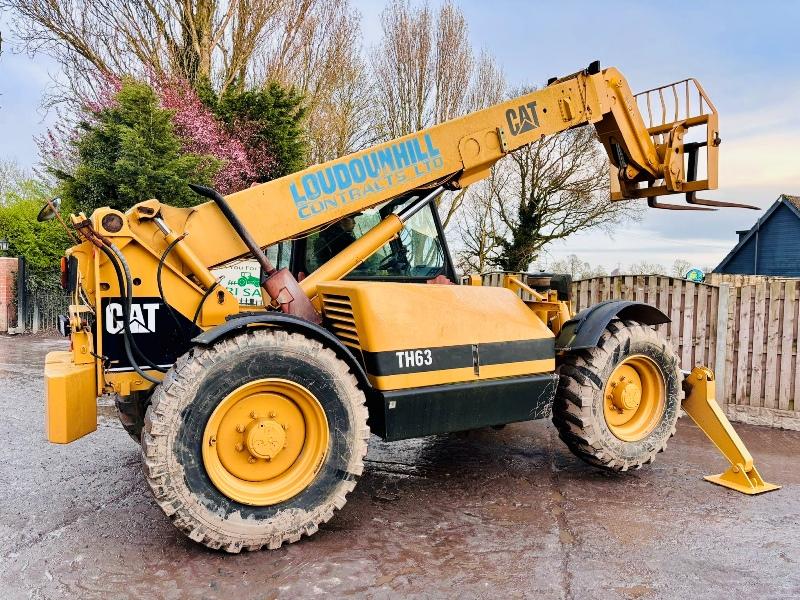CATERPILLAR TH63 4WD TELEHANDLER C/W SWAY & PALLET TINES