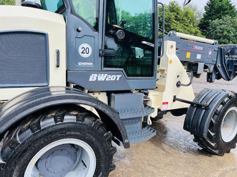 BLACK & WHITE BW20T TURBO 4WD TELEHANDLER *YEAR 2020, ONLY 116 HOURS*VIDEO*