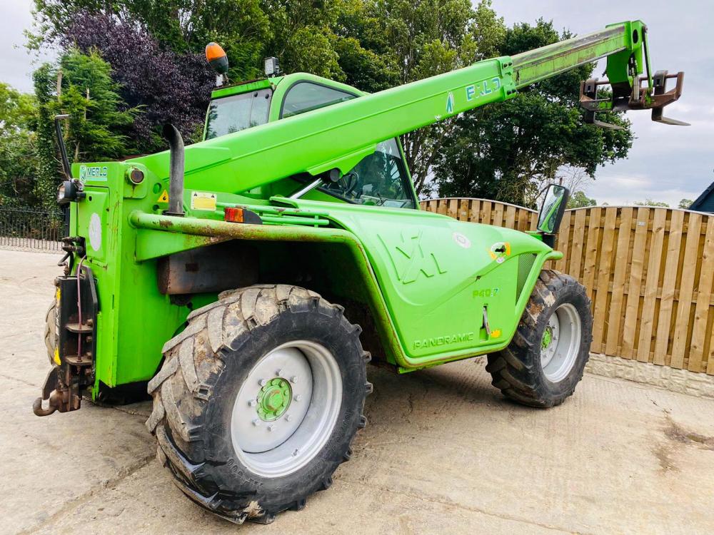 MERLO P40.7 TURBO TELEHANDLER * AG-SPEC , 7 METER REACH * C/W PUH