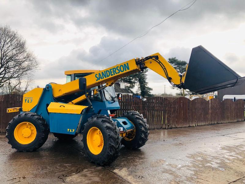 SANDERSON TL7 TURBO TELEHANDLER C/W QUICK HITCH & BUCKET