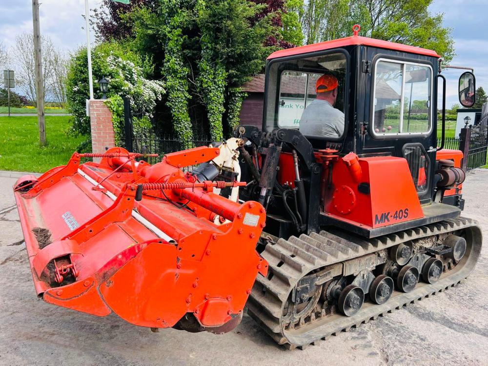 MOROOKA MK40S TRACKED TRACTOR C/W ROTAVATOR *VIDEO*