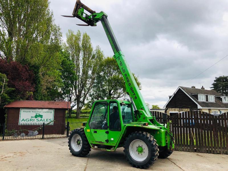 MERLO P26.6-SPT TELEHANDLER * YEAR 2002 * C/W PICK UP HITCH * PLEASE ...