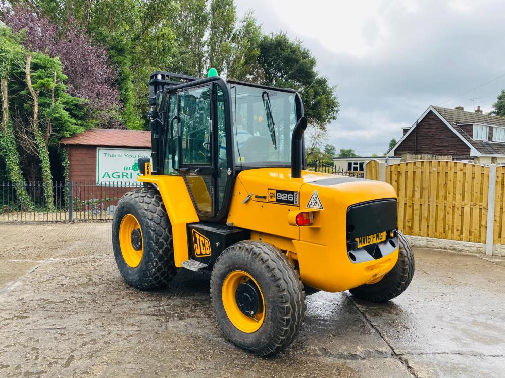 JCB 926 ROUGH TERRIAN FORK LIFT * YEAR 2016 * ONLY 974 HOURS * SEE VIDEO