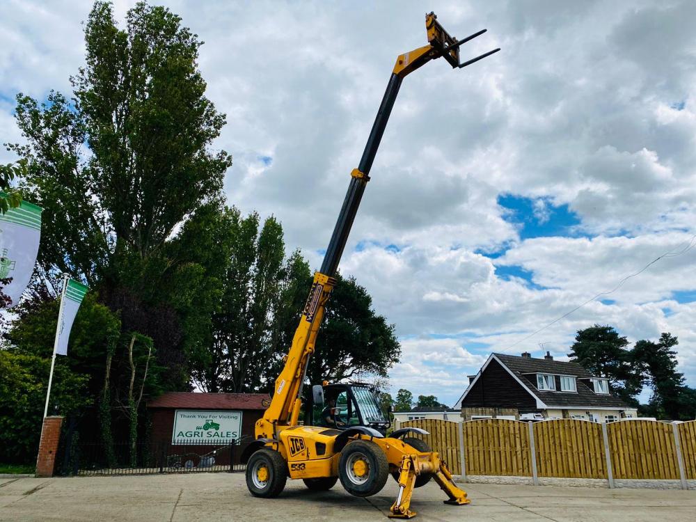 JCB 533-105 TELEHANDLER * ONLY 5641 HOURS C/W PICK UP HITCH