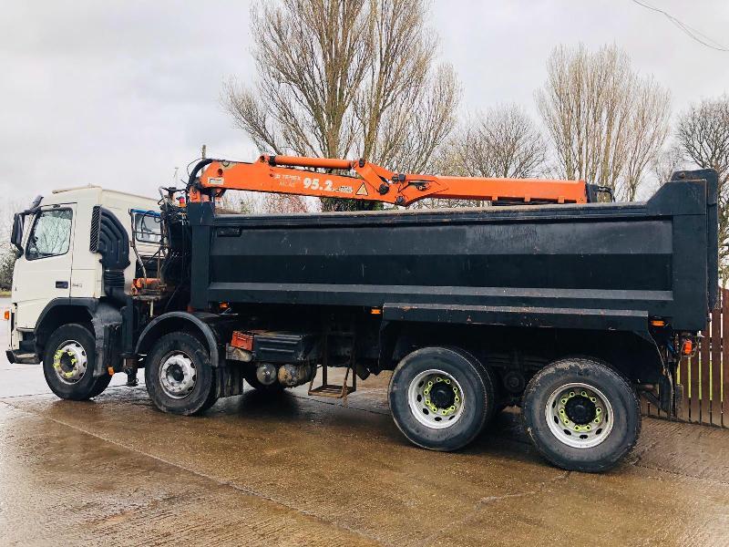 VOLVO FM12 340 TIPPER LORRY C/W TEREX ATLAS 95.2 CRANE & SHELL GRAB